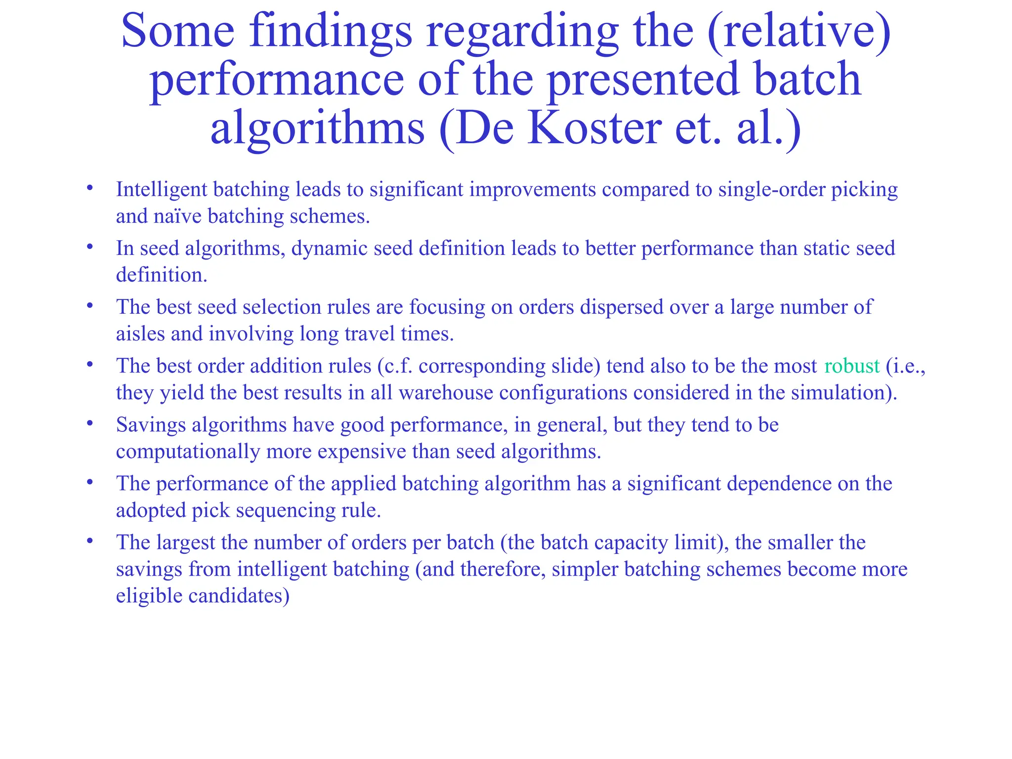 order picking policies pick sequencing batching | PPT