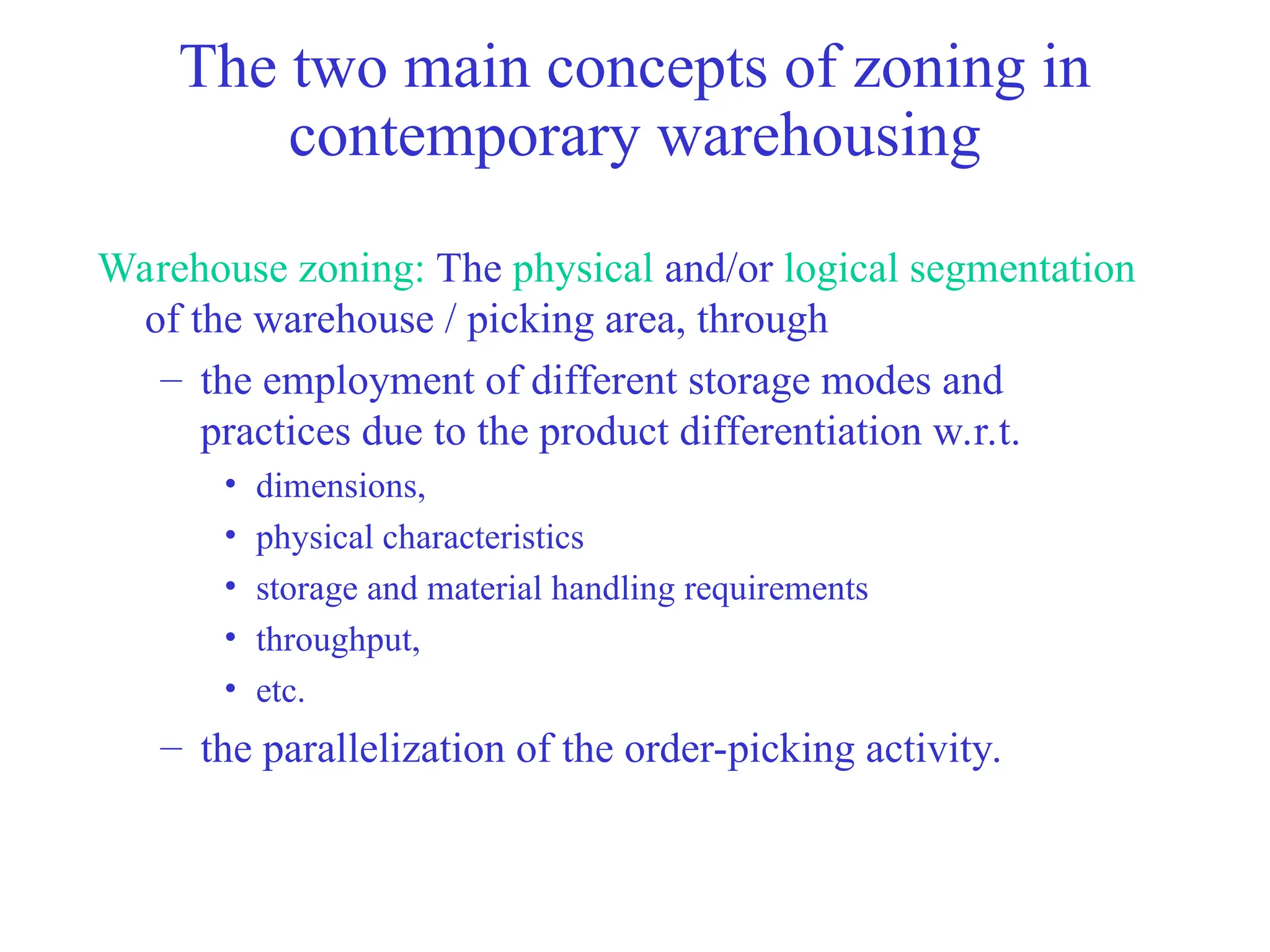 order picking policies pick sequencing batching | PPT
