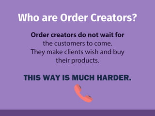 Salesperson Types: Order Takers and Order Creators | PPT