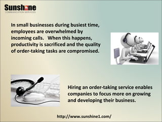 Order-Taking Service – An Essential Business Activity | PPT