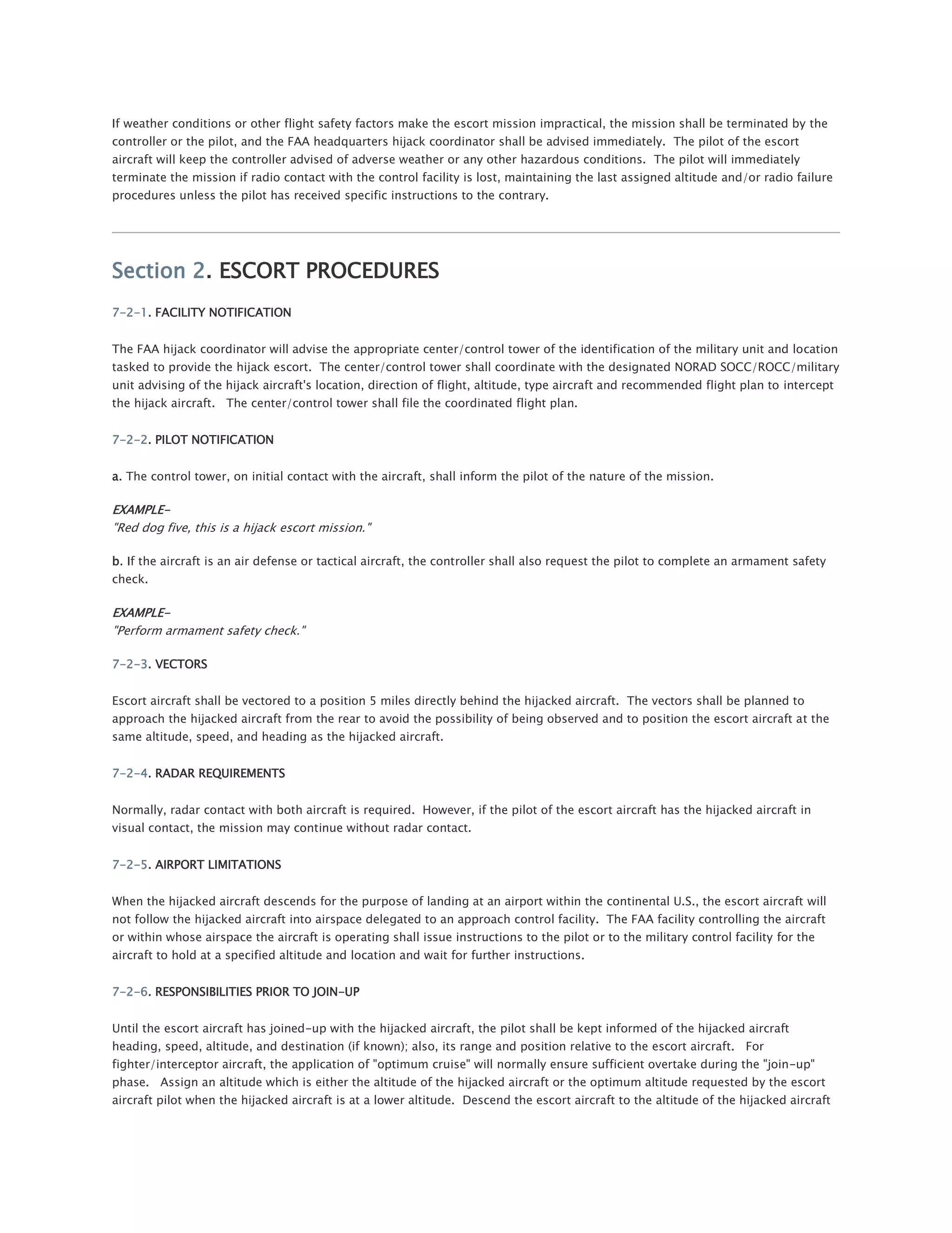 Order 7610 military-handling-hijacked-acft(1) | PDF