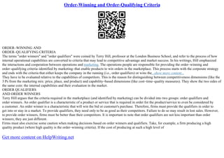 Order And Chaos | PPT