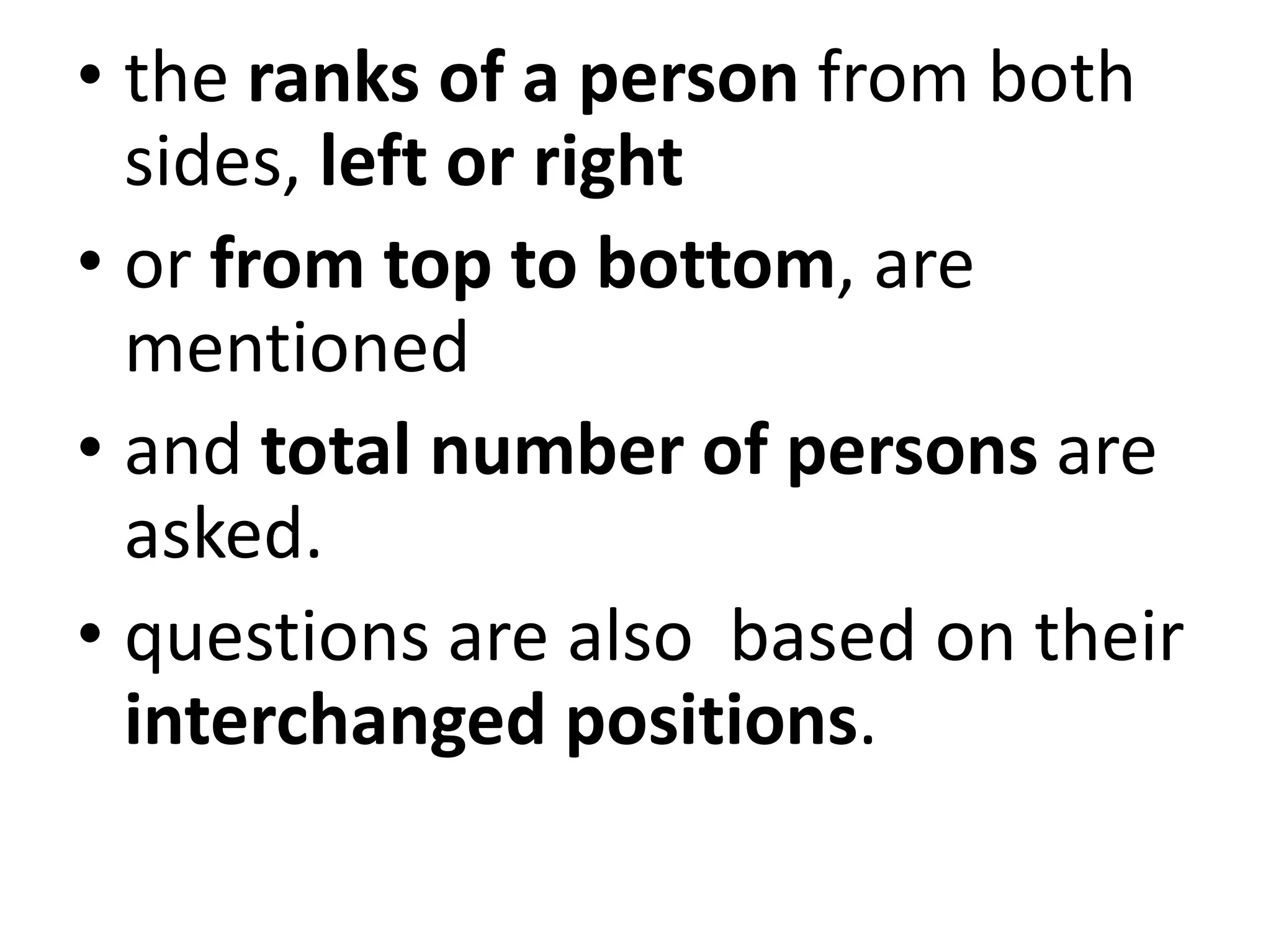 Order and ranking topic for aptitude preparation | PDF