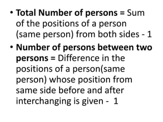 Order and ranking topic for aptitude preparation | PDF