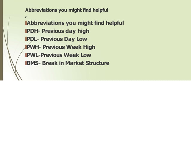 ORDER BLOCK ENTRY.pptx | Stocks and Bonds | Personal Investing