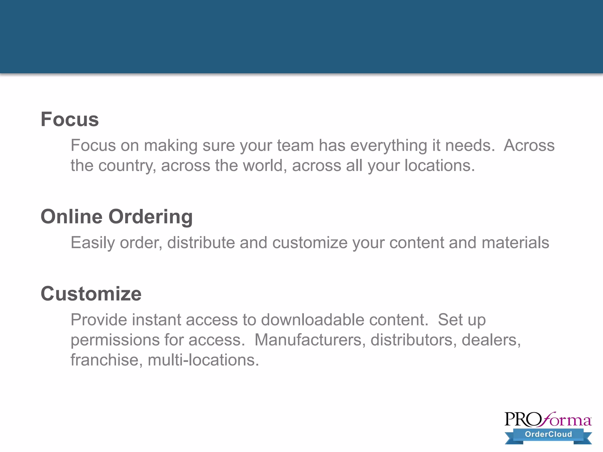 Proforma Order Cloud E-Commerce System | PPTX | Cloud Computing | Internet