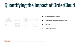 Four51's B2B eCommerce OrderCloud Platform Overview | PDF