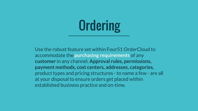 Four51's B2B eCommerce OrderCloud Platform Overview | PPT