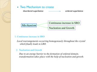 Order disorder transformation( the kinetics behind) | PDF