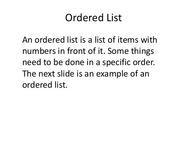 ordered-lists