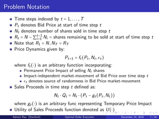 Stochastic Control of Optimal Trade Order Execution | PDF