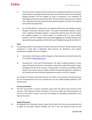 Order execution policy | PDF