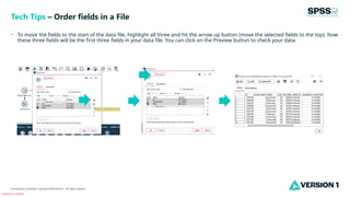 Order Fields in a File in IBM SPSS Modeler.pptx | Technology & Computing