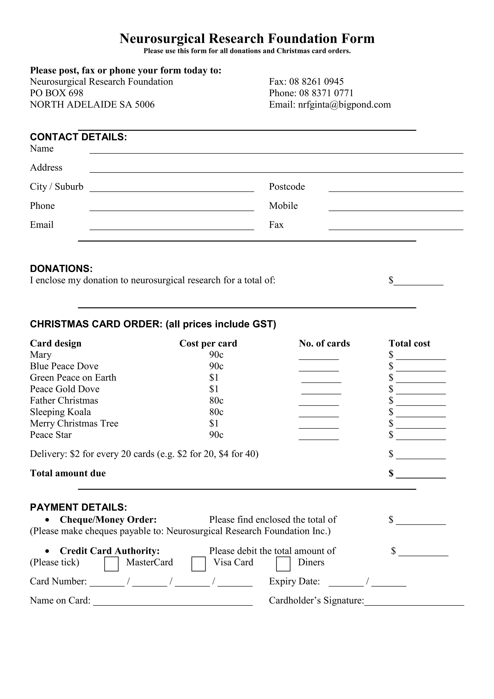Order Form | PDF