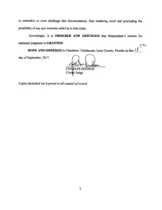 Order granting motion summary judgment | PDF