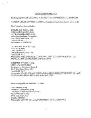 Order Granting Plaintiffs Motion For Partial Summary Judgment | PDF