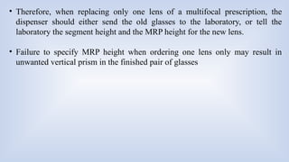 Ordering and verification of spectacle frame lens and glass | PPTX