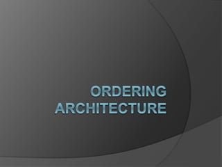 Ordering architecture | PPT