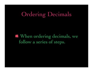 Ordering decimals | PDF