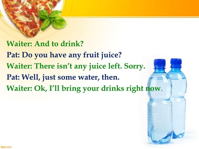 Ordering food ....ppt