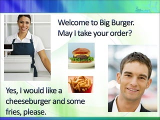 Ordering In A Fast Food Restaurant | PPT | Bars & Restaurants | Attractions