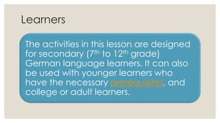 Ordering in a german restaurant | PPTX