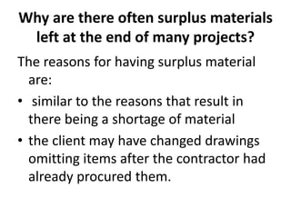 Ordering of construction materials 1 | PPT