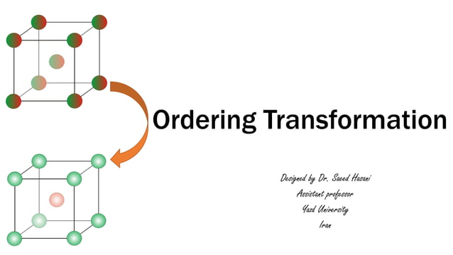 Ordering transformation | PDF | Chemistry | Science