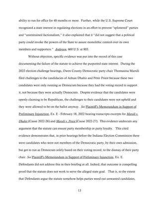 John Rust Lawsuit On U.S. Senate Race - Order | PDF