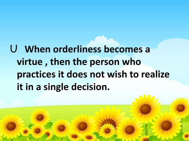 Orderliness | PPTX