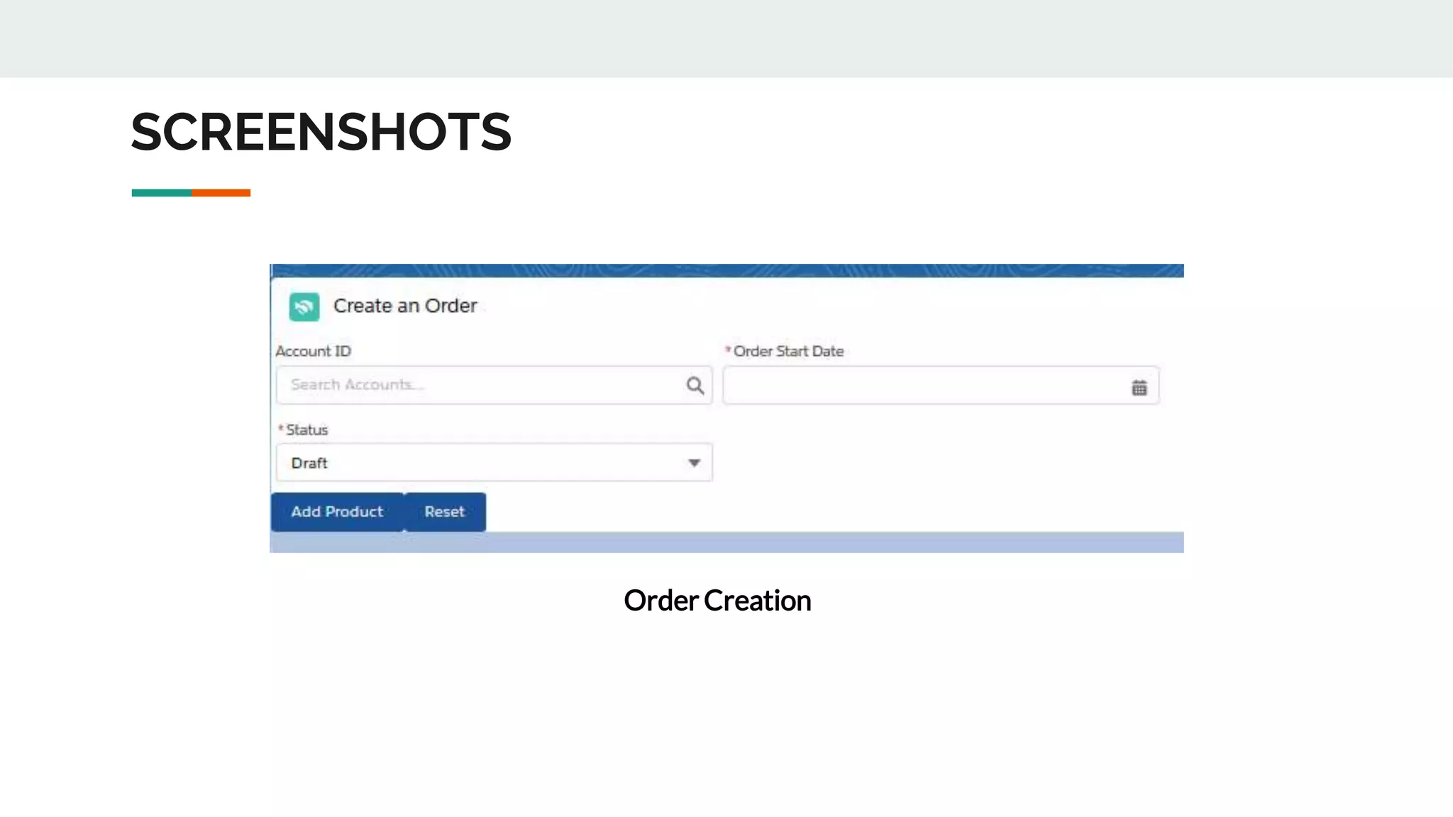 ORDER MANAGEMENT APPLICATION.pptx | Technology & Computing