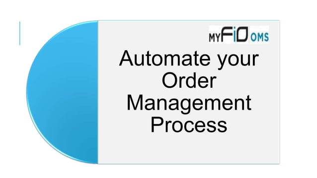 Order management flow | PPT