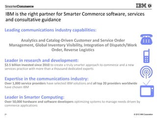 IBM Smarter Commerce Order Management for Communications | PPTX