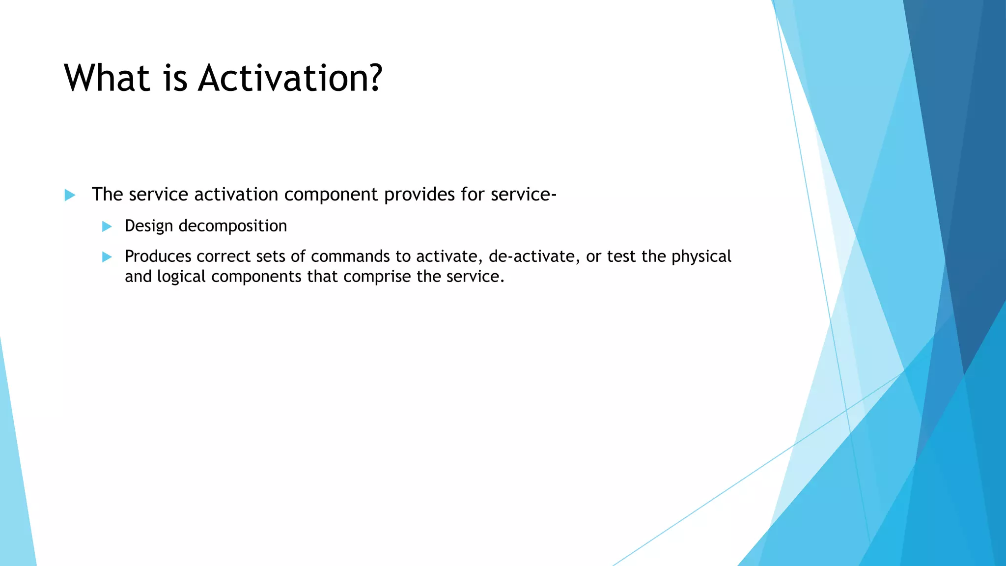 Order management, provisioning and activation | PPTX