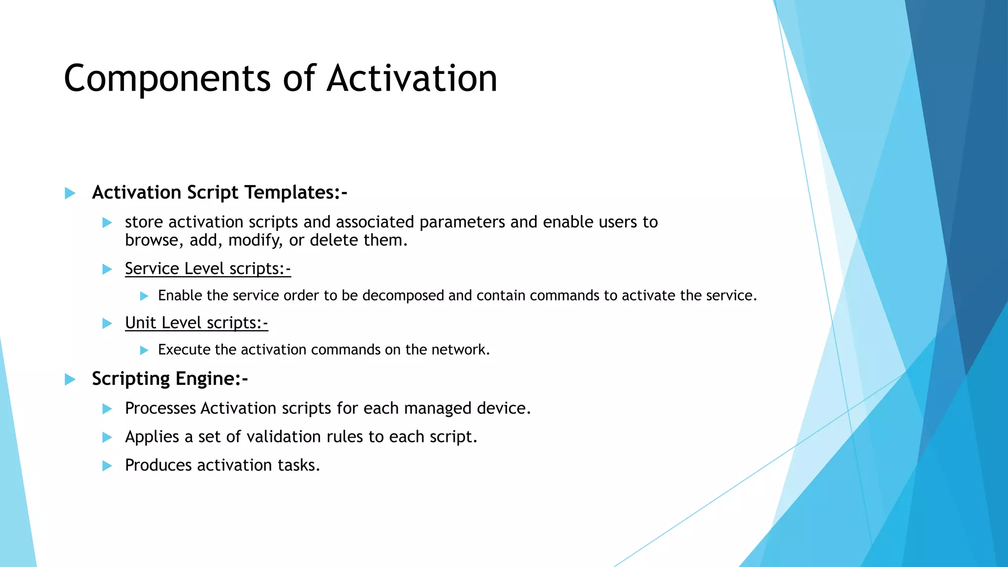 Order management, provisioning and activation | PPTX