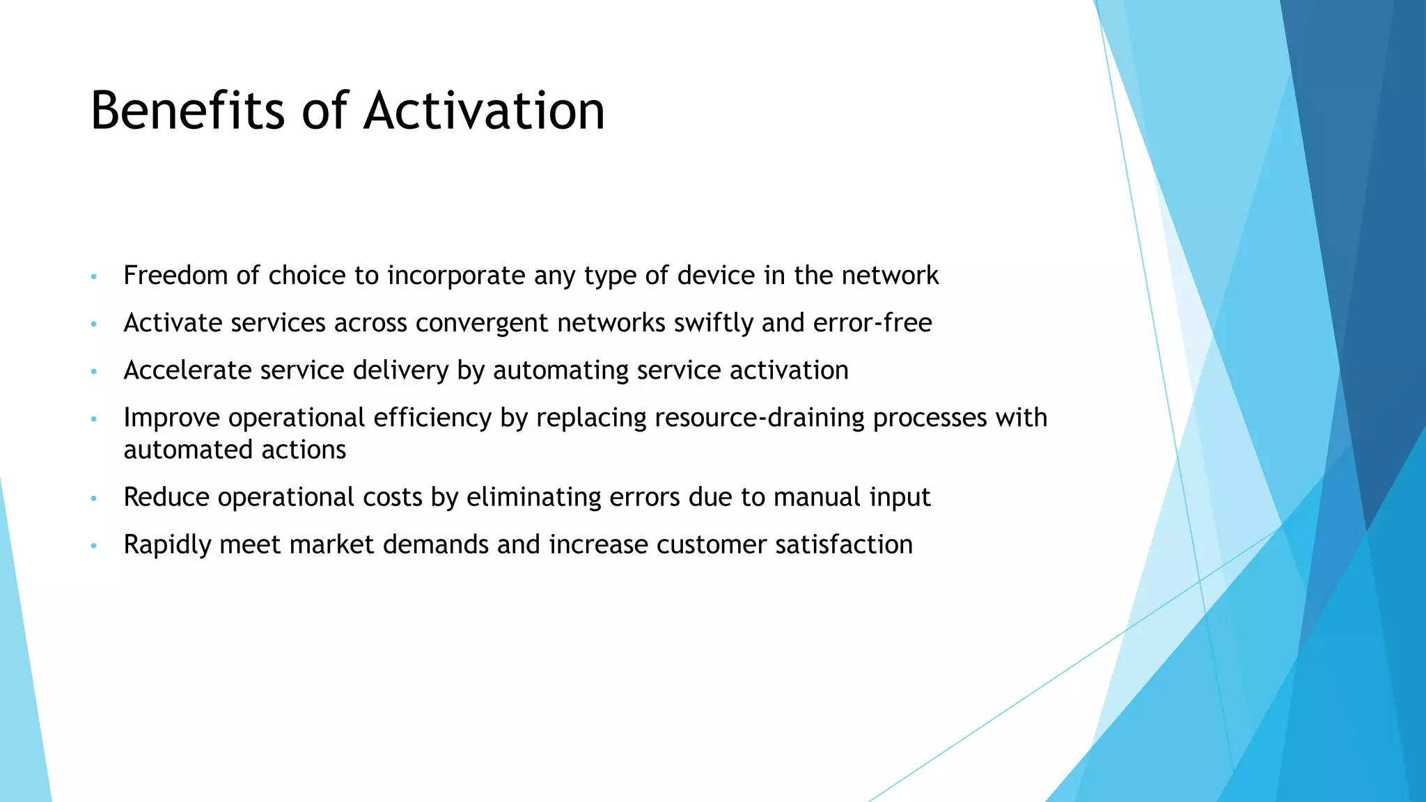 Order management, provisioning and activation | PPTX