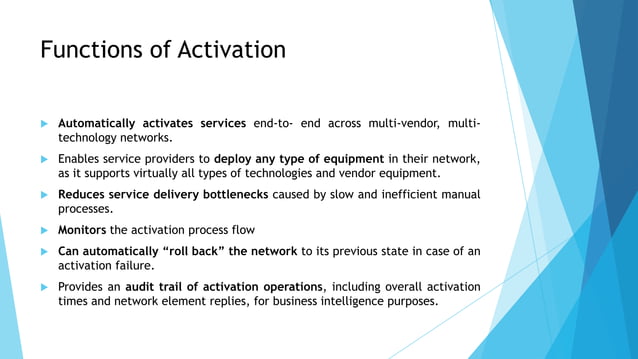 Order management, provisioning and activation | PPTX | IT and Internet ...