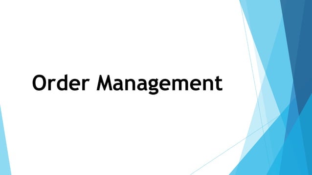 Order management, provisioning and activation | PPTX | IT and Internet ...