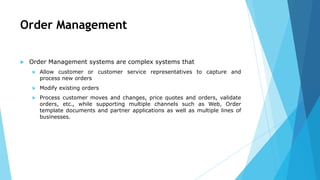 Order management, provisioning and activation | PPTX