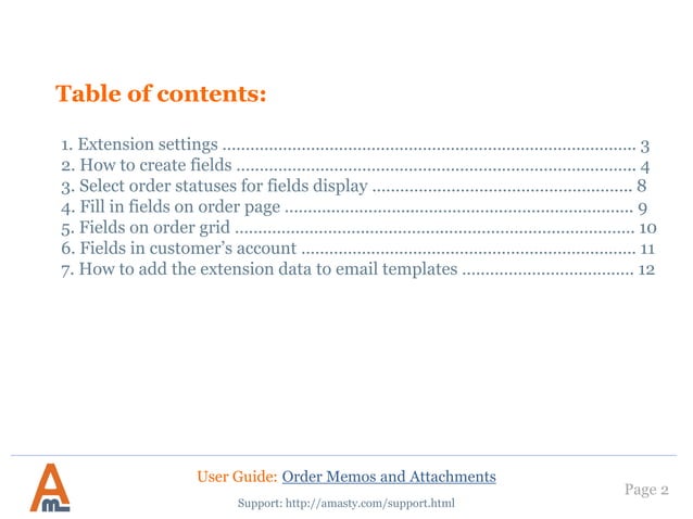 Order Memos and Attachments: Magento Extension by Amasty. User Guide | PPT