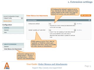 Order Memos and Attachments: Magento Extension by Amasty. User Guide | PPT