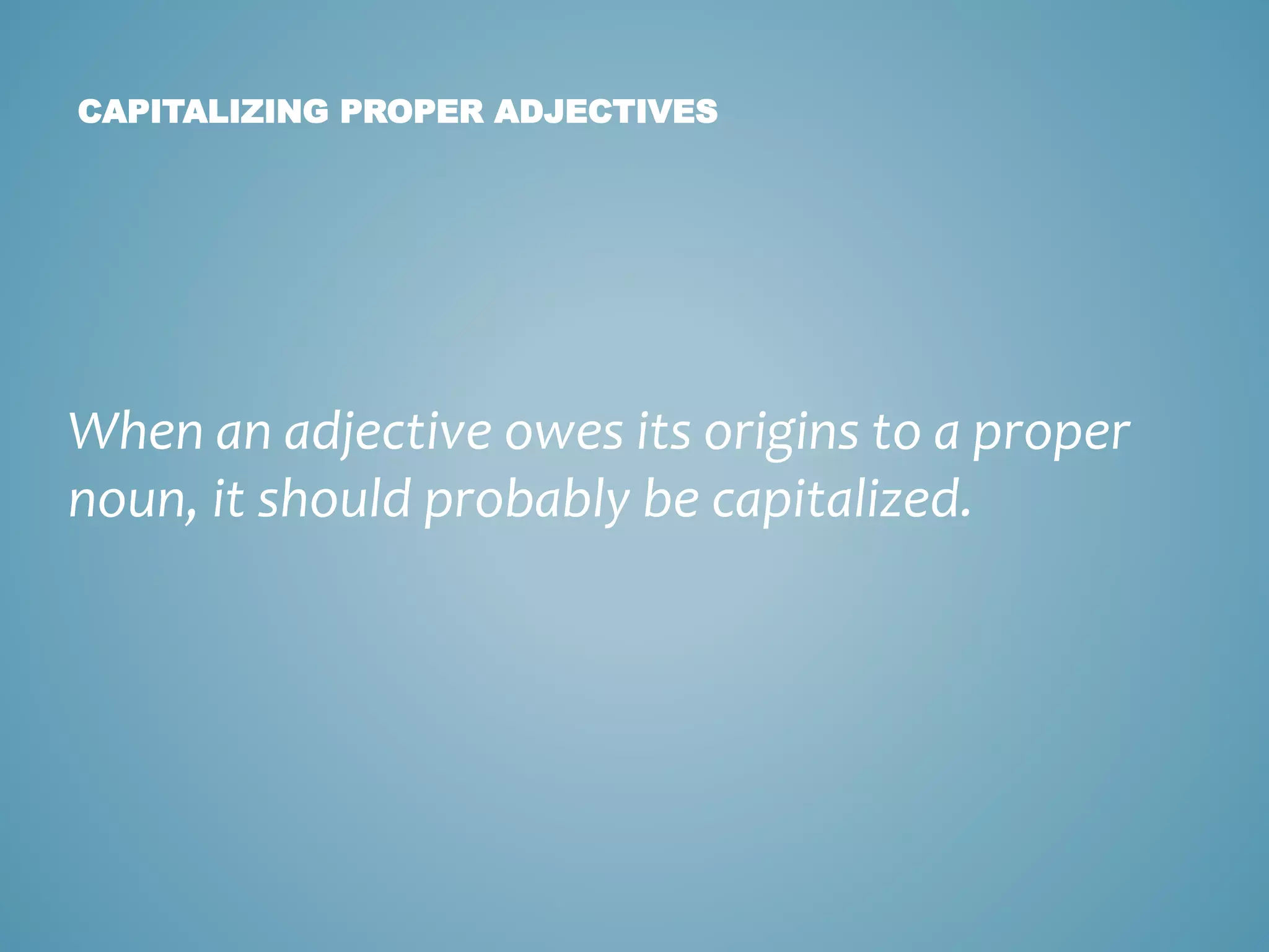Order of adjectives | PPTX