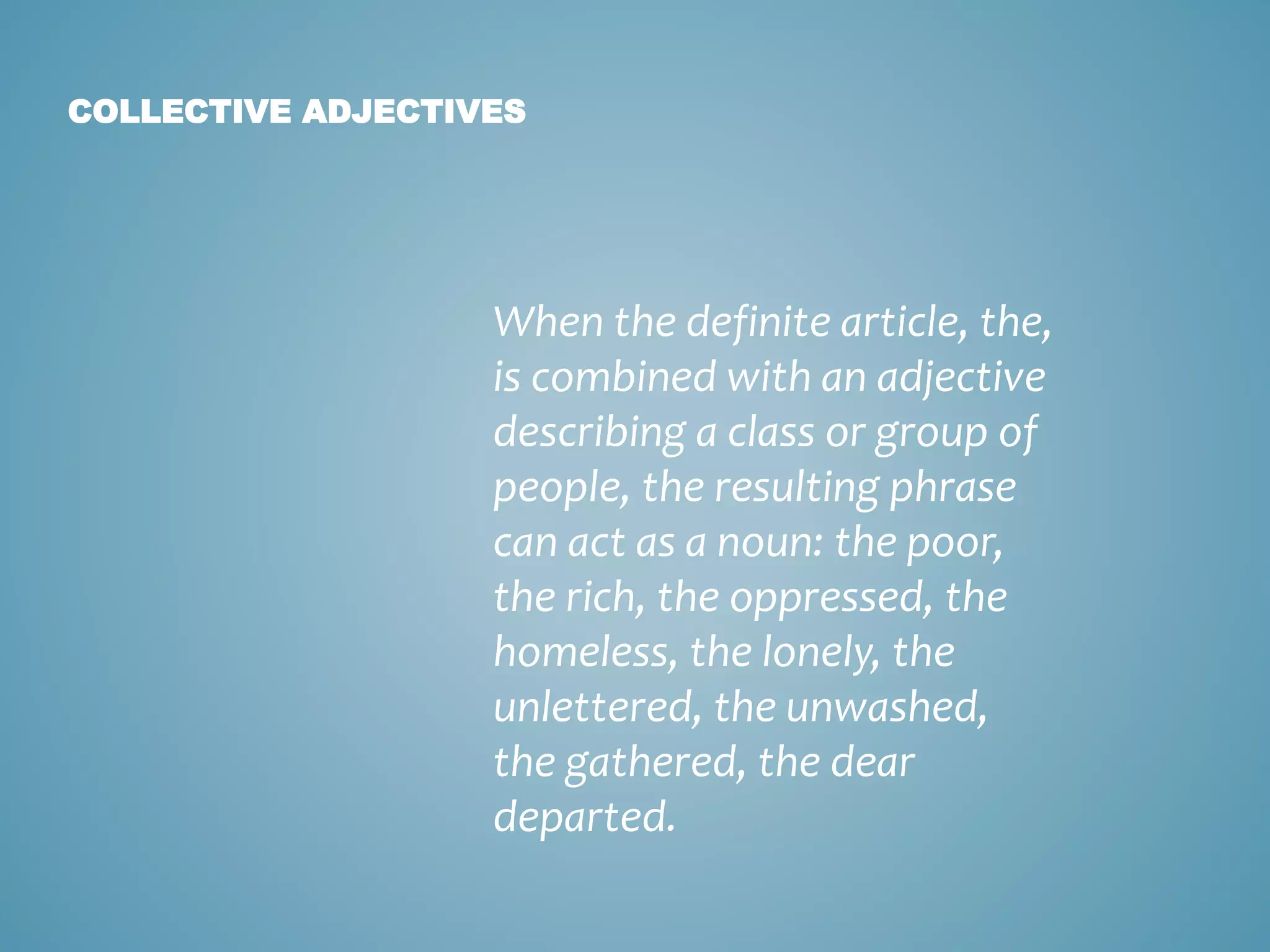 Order of adjectives | PPTX