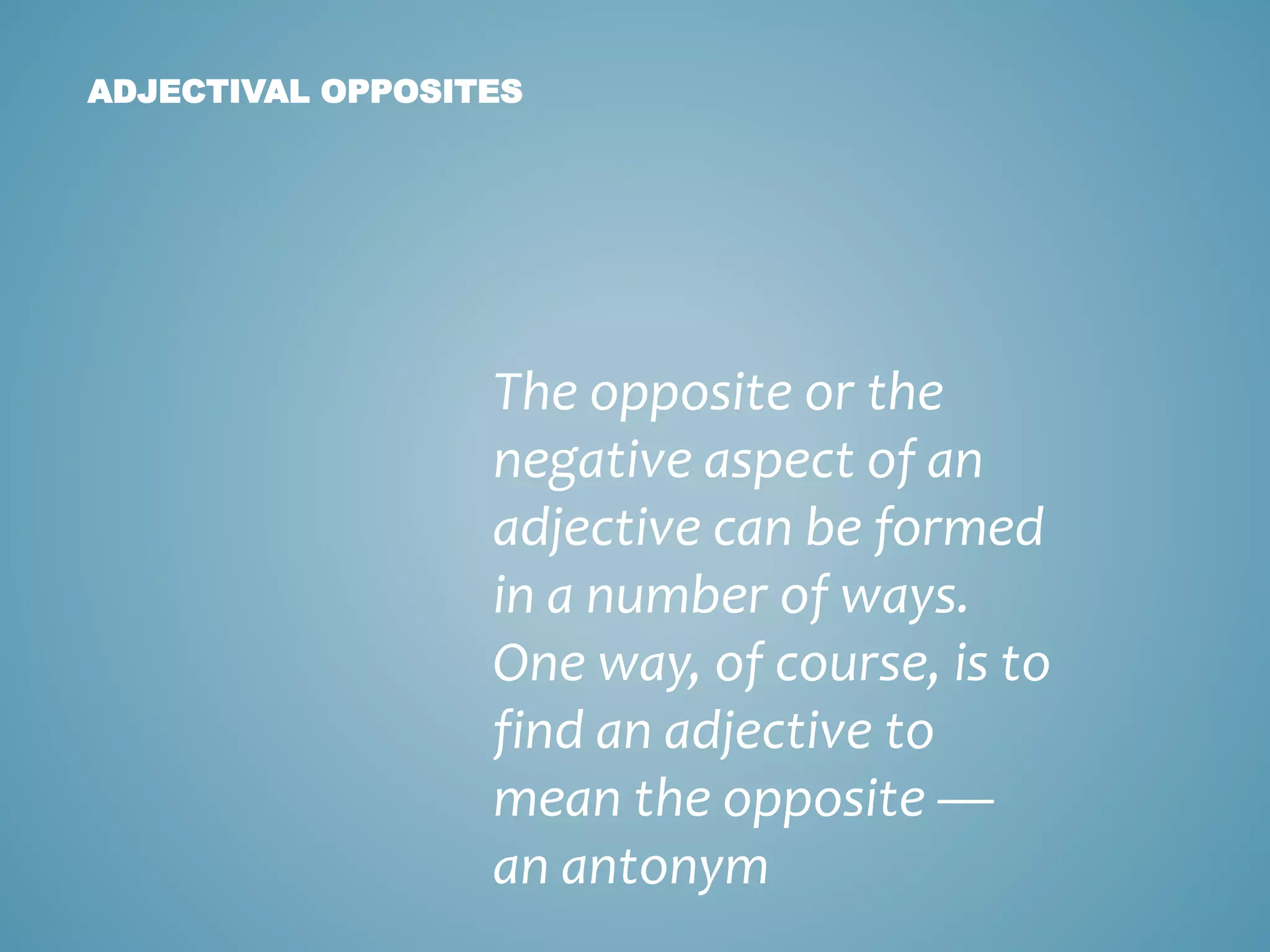 Order of adjectives | PPTX