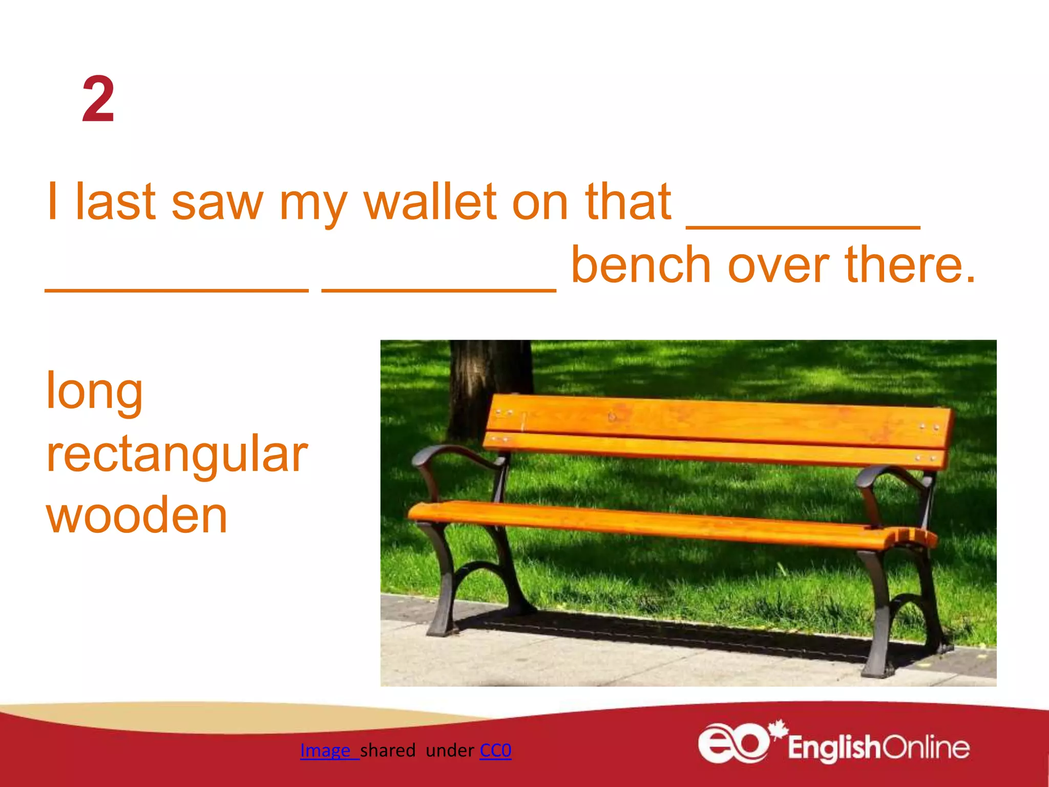 Order of adjectives | PPTX