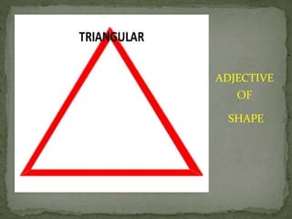 Order of adjectives | PPT