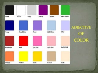 Order of adjectives | PPT