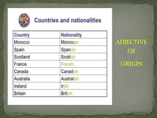 Order of adjectives | PPT