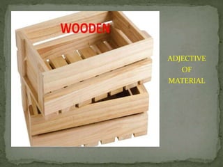 Order of adjectives | PPT