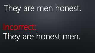 Order of adjectives | PPTX | Dogs | Pets